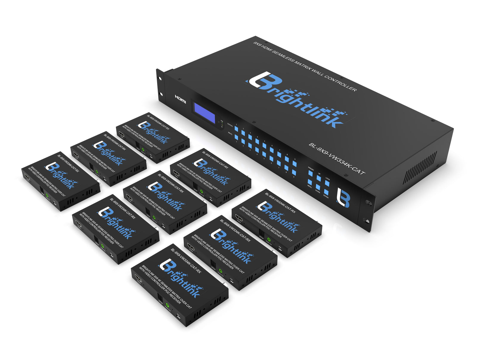 Brightlink 4k 9x9 Seamless Matrix with 3x3,2x3,2x2,1x3 Video Wall ...